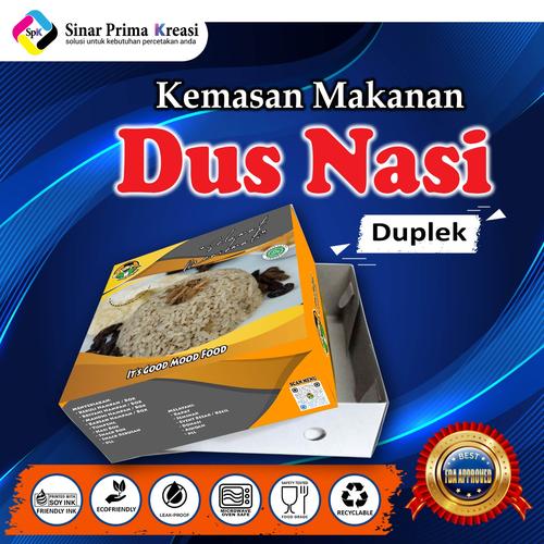 Jual Cetak Custom Dus / Box / Kotak Nasi Catering Ukuran 20x20 / Full ...