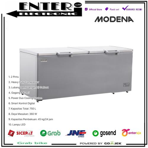 Promo MODENA MD75 CHEST FREEZER BOX 2 PINTU FREESER BOKS 750 L MODENA ...
