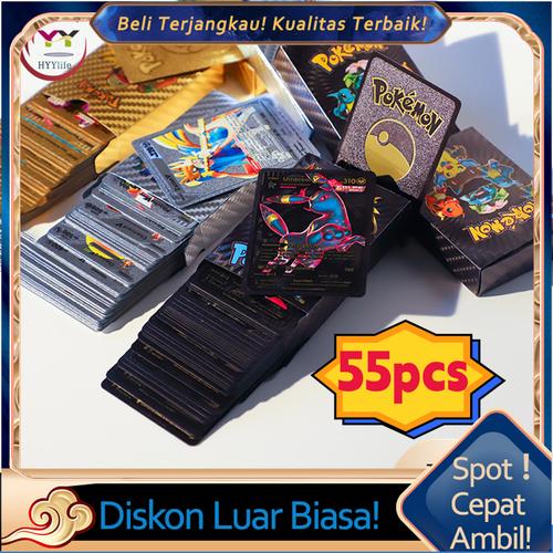 Jual Kartu Pokemon Emas Pikachu 55PCS/Box: Permainan Interaktif Asyik ...