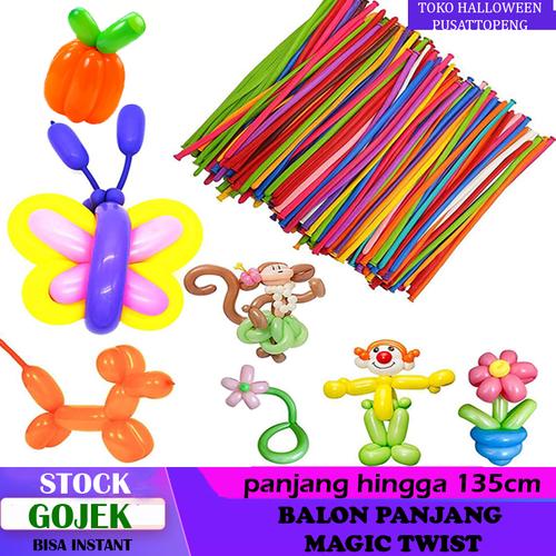 Jual balon panjang twist pentil untuk dekorasi acara ulang tahun event ...