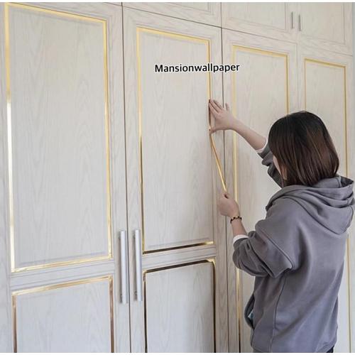 Jual GERCEP LIST EMAS GOLD DEKORASI AKSESORIS DINDING STICKER GGIR ...