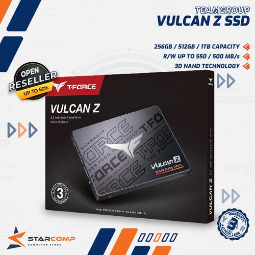 Jual Team Group T-Force Vulcan Z 256GB / 512GB / 1TB SSD Gaming 2.5 ...