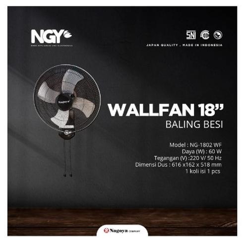 Jual Wall Fan Kipas Angin Dinding Baling Besi 18 Inch Nagoya NG-1802 WF - Kota Tangerang Selatan ...