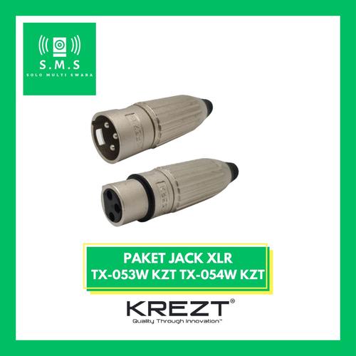 Jual Paket Jack Konektor XLR Female Male KREZT TX 053 054 White Pin 3 - Kab. Sukoharjo - Solo ...