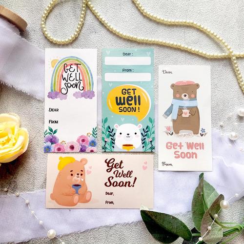 Jual Stiker label ucapan semoga cepat sembuh sticker box get well soon ...