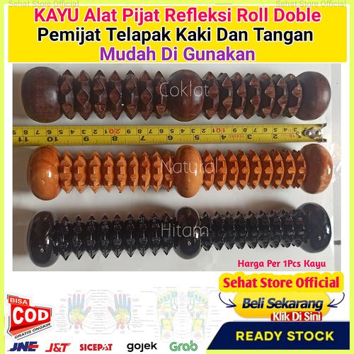 Promo Alat Pijat Kayu Roller Refleksi Telapak Tangan Terapi Repleksi ...