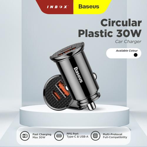 Promo Baseus - Charger Mobil - Circular Plastic 30W Type-C Quick ...