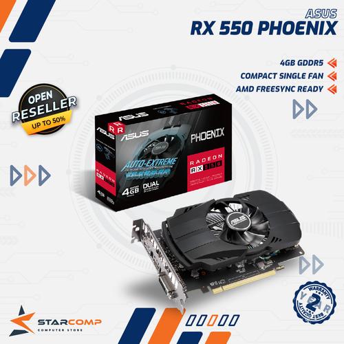 Promo ASUS RX 550 Phoenix PH EVO 4GB DDR5 VGA RADEON RX550 Cicil 0% 3x ...