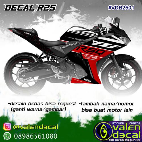 Jual Stiker Striping Decal R25 full body bisa request custom - Kab ...