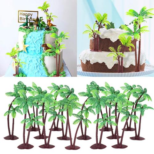 Jual Cake Topper POHON/ Toper pohon kelapa hutan/ mainan kue dekorasi ...