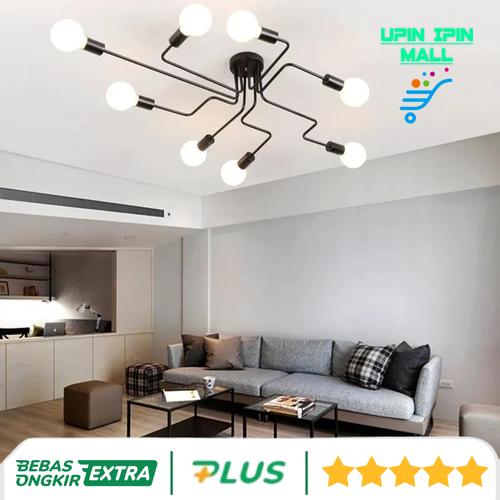 Promo Fitting Lampu Plafon Fitting Lampu LED Dekorasi Minimalis Retro ...