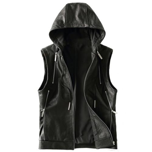 Jual ROMPI KULIT PRIA MODEL HOODIE KULIT ASLI ROMPI ASLI KULIT GARUT ...
