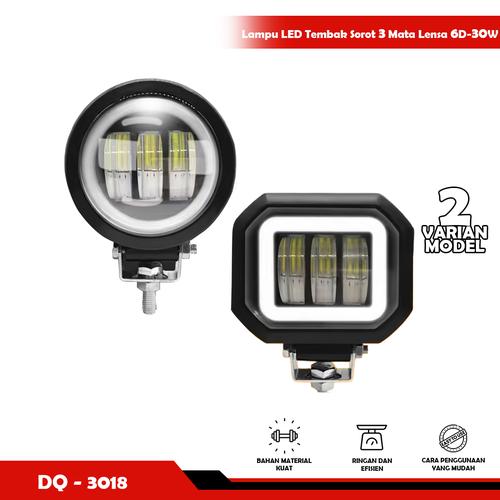 Jual Lampu LED MT star tembak sorot CWL 3 mata lensa 6D-30watt-YOSINOGAWA - KOTAK, BESAR - Kota ...