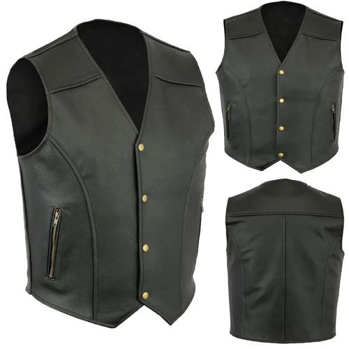 Jual ROMPI KULIT BARU VEST BIKER ROMPI KULIT MOTOR ROMPI KULIT GARUT ...