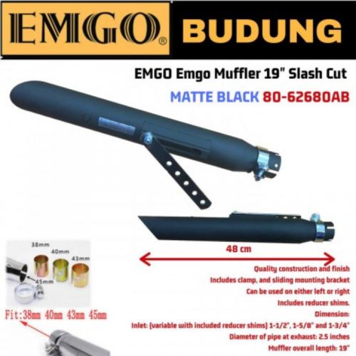 Promo KNALPOT EMGO SLASH CUT 80 62680 AB MOTOR CUSTOM 100 cc sd 400 cc - Kota Bekasi - Budung ...