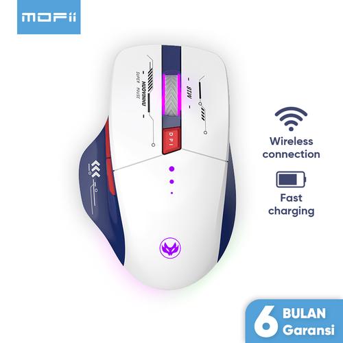 Promo MOFii Gaming Mouse Wireless 2.4g RGB Light Rechargeable 1600 DPI ...