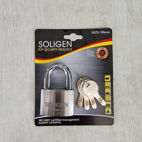 Jual gembok soligen stainless 50mm - Jakarta Pusat - Ari JM | Tokopedia