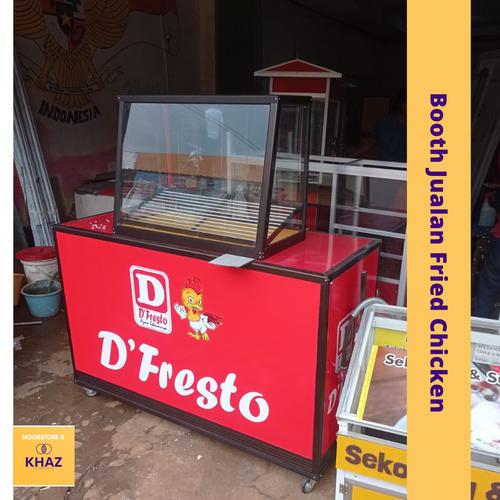 Jual Booth Jualan Ayam Fried Chicken Alumunium Plus Stiker Branding ...