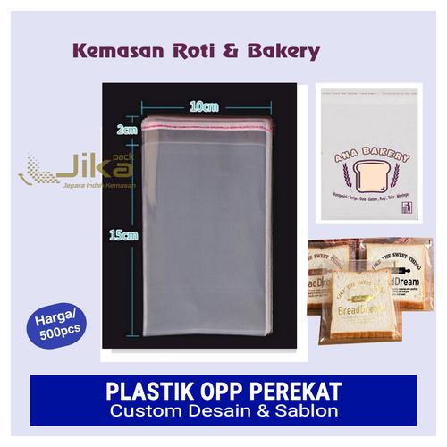 Jual Kemasan Roti - Plastik OPP Perekat Custom Sablon - 12x13 - Kab ...