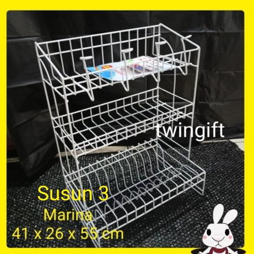 Jual Rak Piring Besi Susun 3 ada cantolan gelas - Jakarta Pusat ...