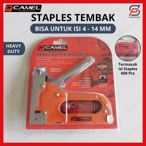 Jual CAMEL STAPLES TEMBAK STAPLE GUN TACKER STAPLER HEKTER JOK SOFA ...
