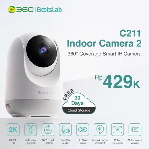 Jual Kamera CCTV BotsLab C211 IP Camera Wifi IPCam Portable Smart Baby Cam - C211 ONLY - Jakarta ...