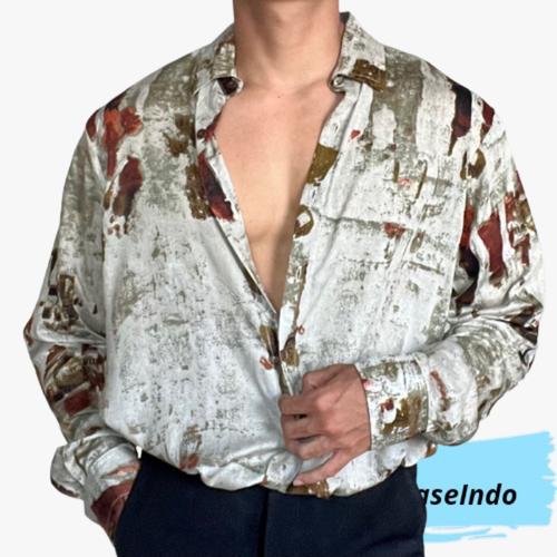 Jual Kemeja retro vintage panjang pria wanita 90 80 an S M L XL XXL 2L ...