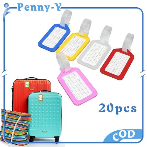 Jual 20pcs Luggage Tag / Travel Name Tag / Gantungan Nama Koper / Bag ...