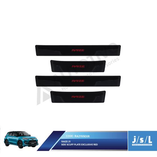Promo Toyota Raize 2021 Side Scuff Plate Exclusive Red JSL Sillplate ...