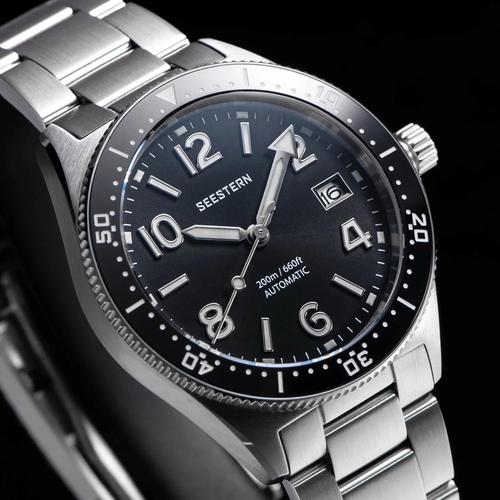 Promo Seestern S434 SeaQ 1969 Homage Watch - Black dial - Kota Madiun ...