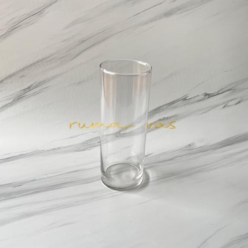 Jual Vas bunga kaca 9x25 tinggi 25cm diameter 9cm vase silinder tabung ...