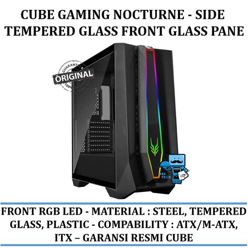 Jual Casing Pc Cube Gaming Nocturne Side Tempered Glass - Original ...