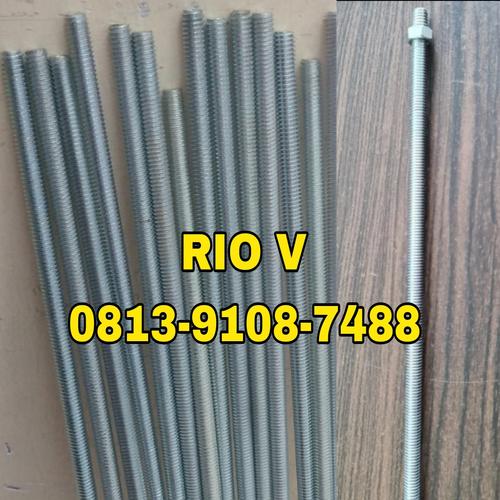 Jual HANGER ROD M8 X 1 meter LONGDRAT/ ASDRAT/ STUD BOLT/ BESI ULIR ...