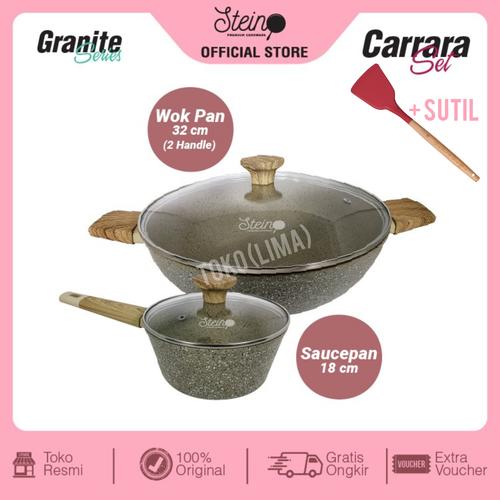 Jual Wok Pan 32cm Steincookware Paket CARRARA Set Sauce Pan 18cm Stein Onyx - 4/4 WOK PAN 32 ...