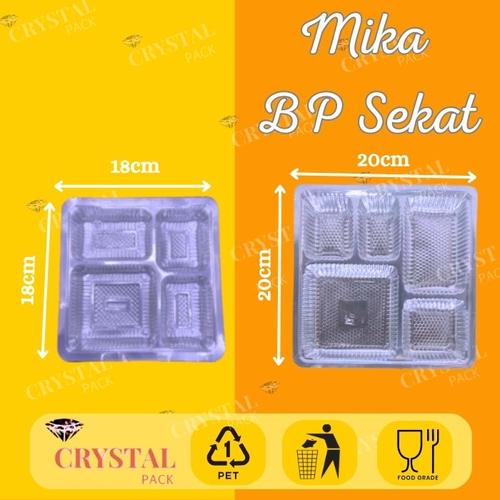 Jual Mika BP Sekat Pack 100pcs / Kotak Makan Nasi / Mika Bening - Kota Tangerang - Crystal Pack ...