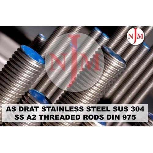 Jual As Drat SUS Stainless Steel 304 M8 x 1 meter / SS A2 Threaded Rods ...