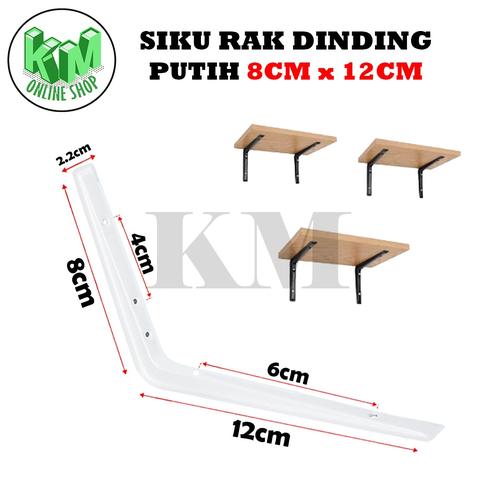 Jual Siku Rak Dinding Besi Buku L Bracket Ambalan Penyimpanan Gantung ...