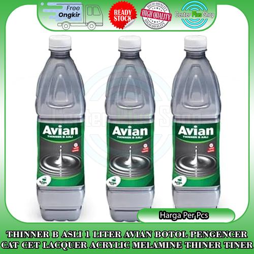 Jual Thinner B Asli 1 Liter Avian Tiner Tener Pengencer Cat Thiner Botolan - Kota Palembang ...