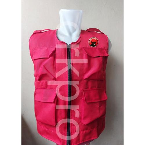 Jual Rompi Partai PDIP / Rompi Lapangan PDI PERJUANGAN /Rompi Oblong ...