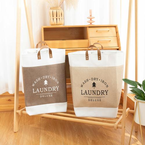 Jual Keranjang Pakaian Linen (Besar) / Laundry Bag / Keranjang Mainan ...