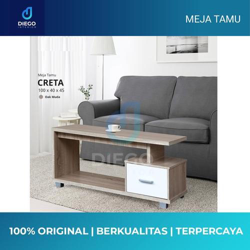 Jual Meja Tamu Minimalis CRETA - Expreso white, Pakai Instalasi - Kab ...