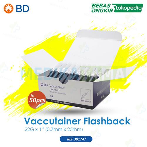 Jual 301747 BD Vacutainer Flashback 22G Needle Sterile BD 22GA ...