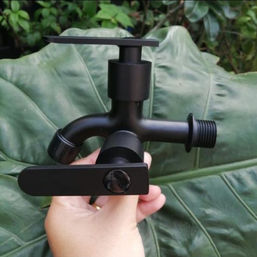 Jual Kran tembok cabang hitam stainless / keran hitam murah - Jakarta ...