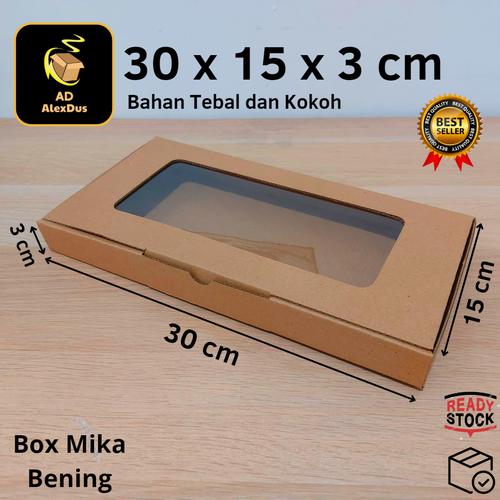 Jual Kardus Mika 30 x 15 x 3 cm... model diecut, untuk kue hampers dll ...