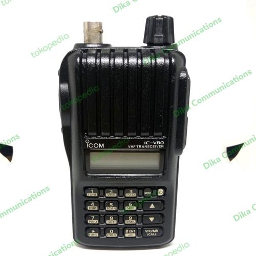 Jual HT ICOM IC V80 BEKAS FREKUENSI VHF 136-174MHz + CHARGER ORI JAPAN ...