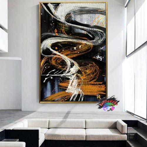 Jual Lukisan Tangan Modern Abstract Acrylic Painting on Canvas - 70x120 ...