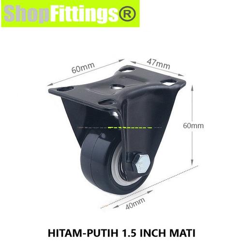 Jual Roda Caster Lemari Etalase Troli Karet Nylon Furniture Castor ...