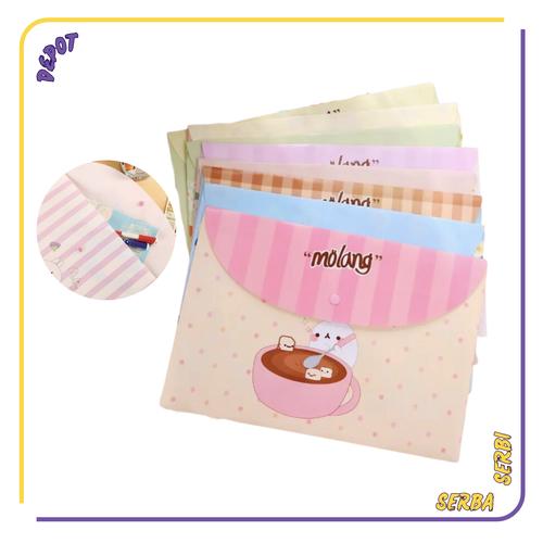 Jual File Map Plastik A4 Untuk Simpan Dokumen Kertas Klip - Molang ...