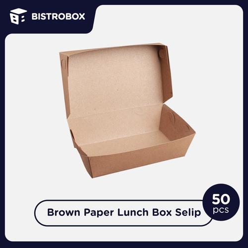 Jual BistroBox / Brown Paper Lunch Box Selip / Eco Friendly - Kota ...