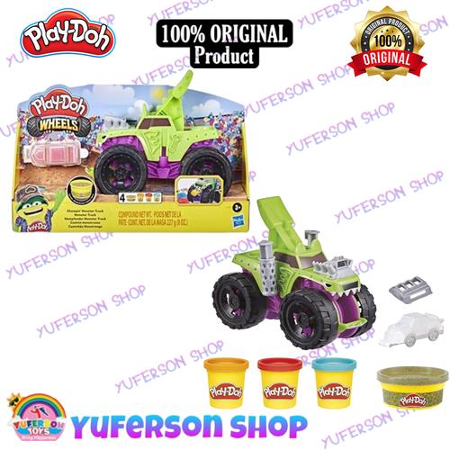 Jual PlayDoh Wheels Chompin' Monster Truck Playset Play doh Monster Jam ...